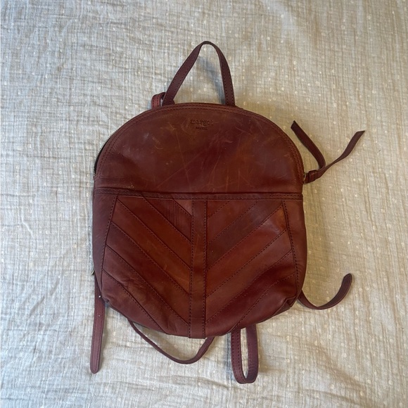 margot | Bags | Margot Brown Leather Backpack With Minimalist Design ...